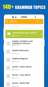 Deutsch Grammatik A1 A2 B1 B2 App - Reviewed