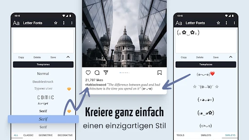 Schriftarten - schöne Texte App - Reviewed