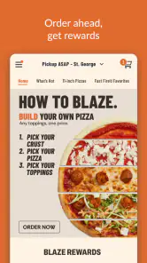 Blaze Pizza App - Reviewed
