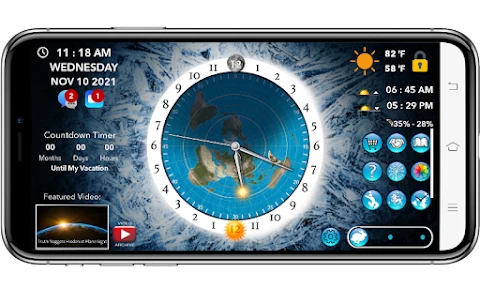 Flat Earth Sun & Moon Clock App - Reviewed