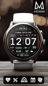 MD332 Digital watch face App - Reviewed