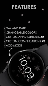 Snowflake rose gold watch face App - Reviewed