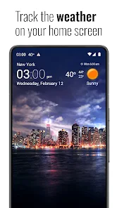 Transparent clock and weather App - Reviewed