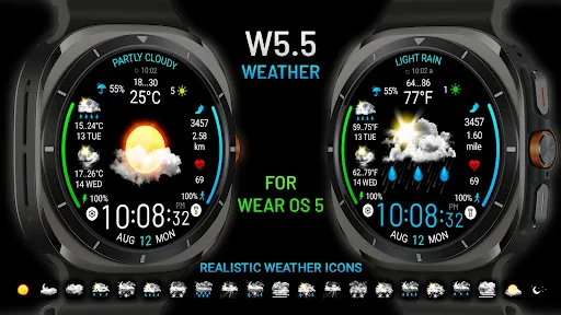Weather watch face W5.5 App - Reviewed