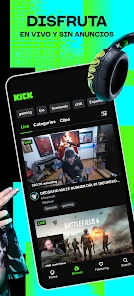 Aplicación Kick: Live Streaming - Reviewed