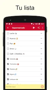 Aplicación Lista de compras - Reviewed