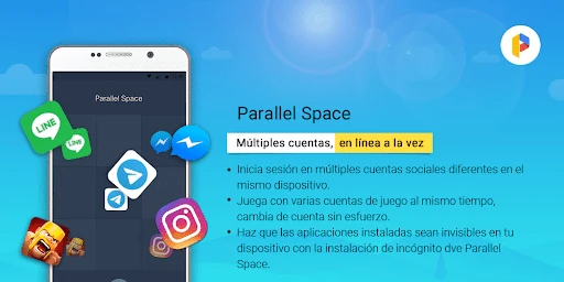 Aplicación Parallel Space -varias cuentas - Reviewed