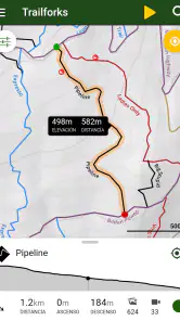 Aplicación Trailforks - Reviewed