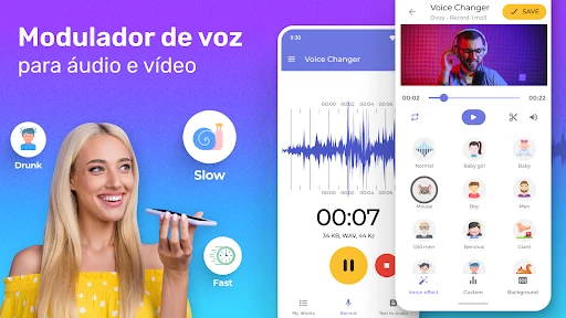 Aplicativo Modificador de voz de vídeo - Reviewed